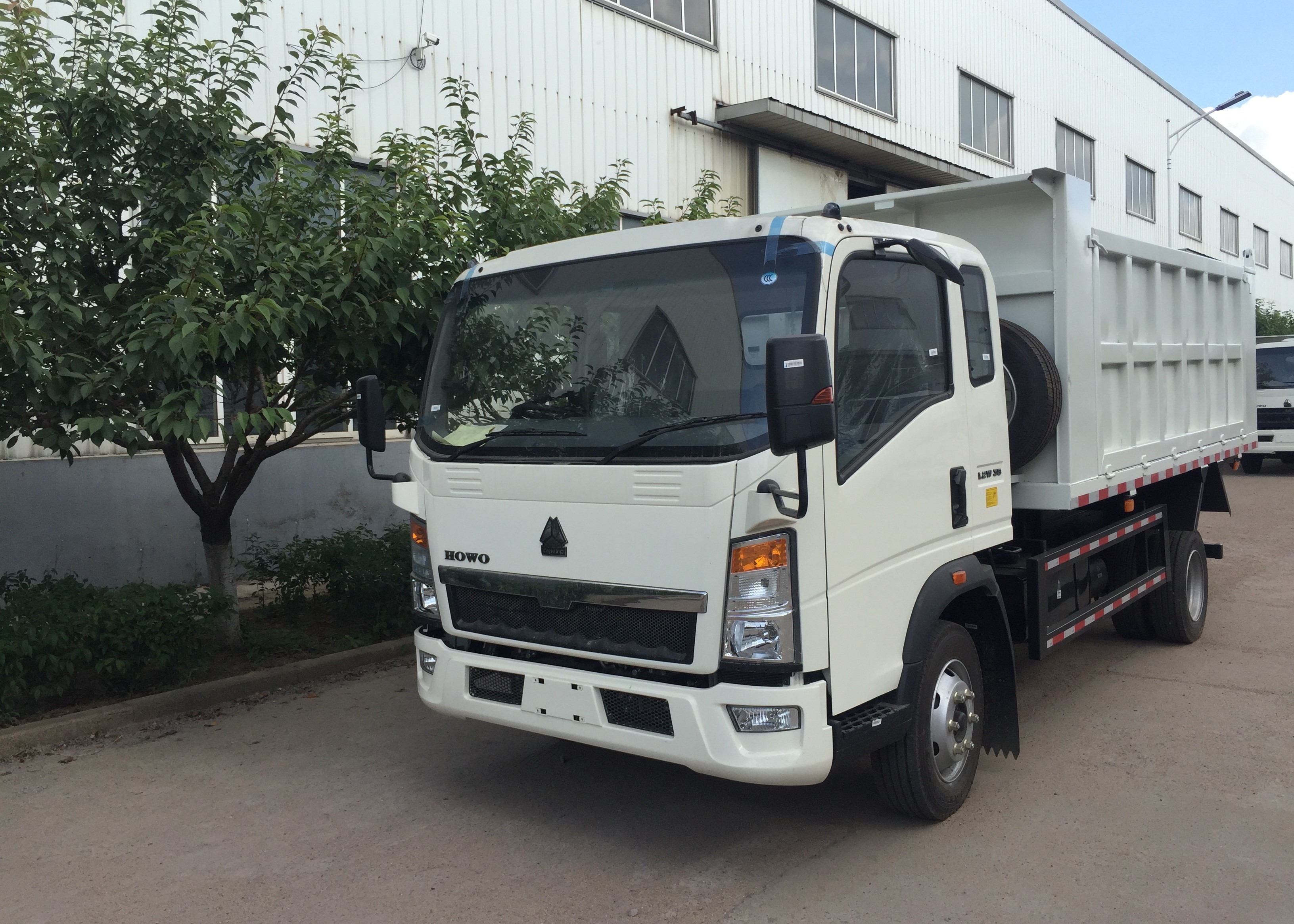 116HP HOWO 4X2 Light Duty Dump Truck RHD Right hand drive