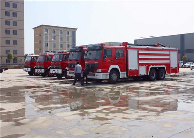15CBM LHD 290HP Fire Fighting Truck , SINOTRUK HOWO Tanker Fire Truck