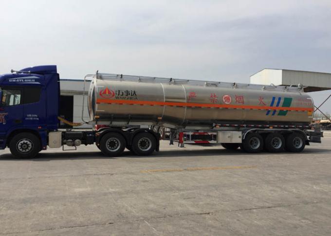 Stainless Steel Semi Trailer Water Tank Truck Hydraulic Flatbed Trailer