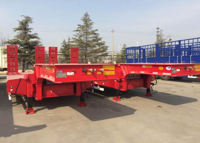 13000 3000mm Semi Trailer Truck 3 Axles 60 80 Tons 17m Mn Steel