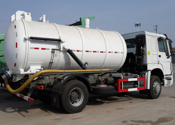 Sanitation Enterprise Sewage Suction Truck 8-12CBM RHD 4X2 , Liquid ...
