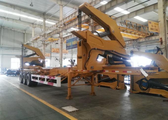20ft 40ft Truck Mounted Crane Side Loader Sidelifter , Container Self ...