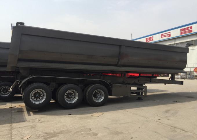 Heavy Equipment Semi Trailer Storage Boxes , Hydraulic Semi Flatbed ...